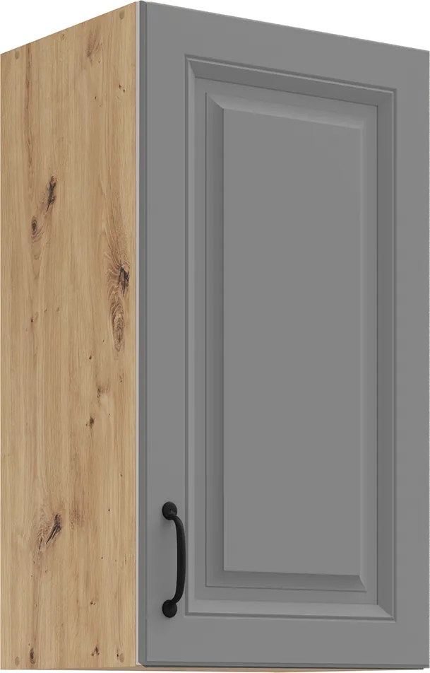 Kuchyňská linka STILO ad | 120 + 230 cm | PREMIUM BOX zásuvky | UNI dvířka | artisan/šedá