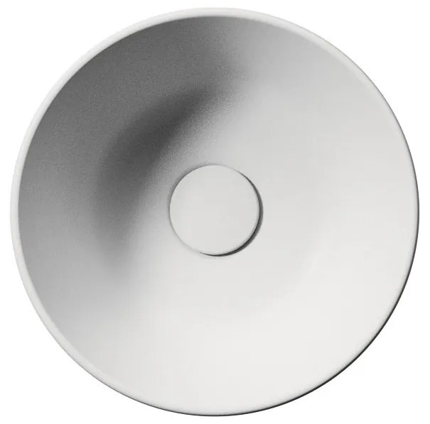 GSI GSI, KUBE X keramické umyvadlo na desku, průměr 32cm, bílá mat, 943509