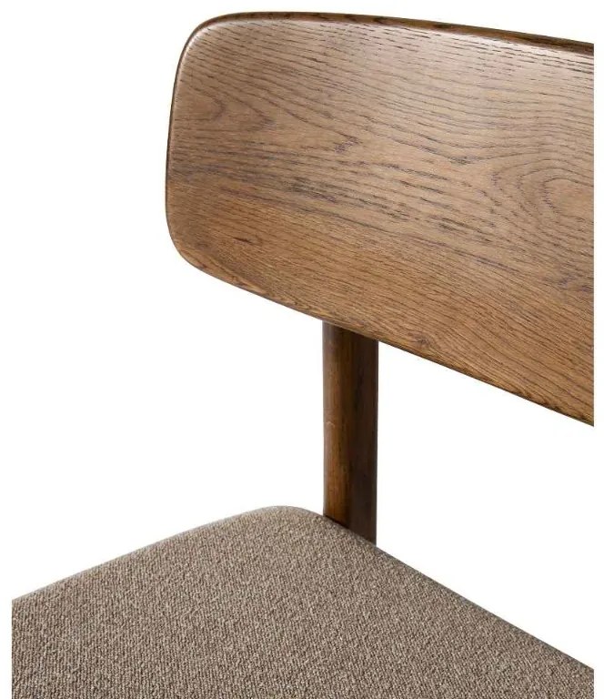 Designová jídelní židle Harper kouřová hnědá