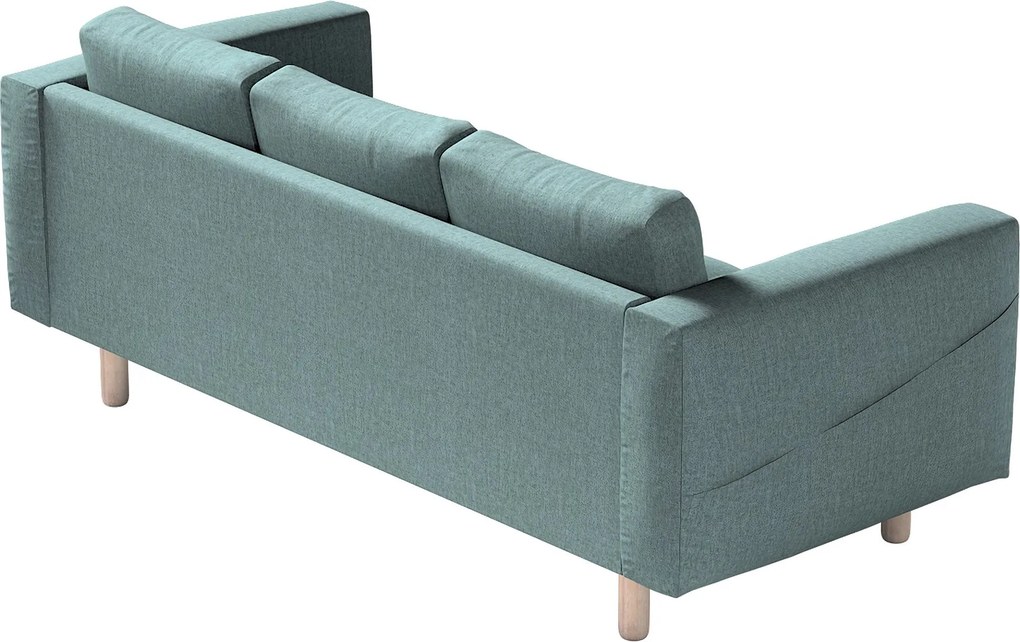 Potah na pohovku IKEA Norsborg 3-místná barva modrá látka pletený vzor