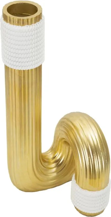 Váza Bann Big 30 cm zlatá/bílá