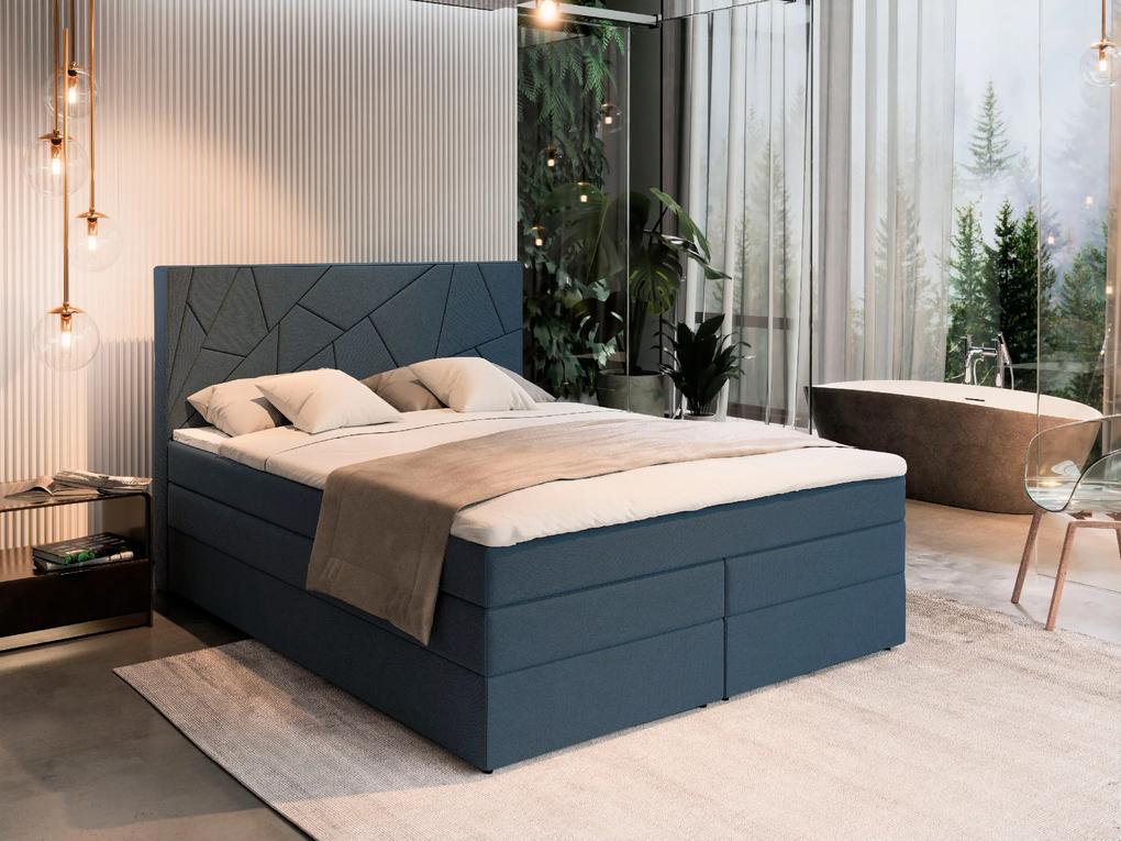 MSL Kontinentální čalouněná postel TAMARA (180 x 200 cm) Barva látky: INARI 100