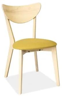Jídelní židle CD-37 dub bělený/zelená