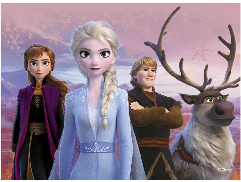 DINO DŘEVO Kubus Frozen 2 (Ledové Království) kostky obrázkové set 12ks dn641297
