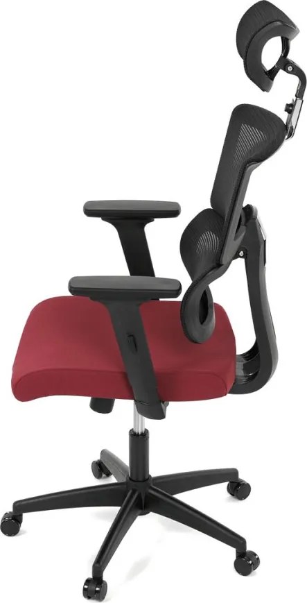 Kancelářská židle KA-B1025 BOR, houpací mechanismus, červená síťovina (63 x 68) cm