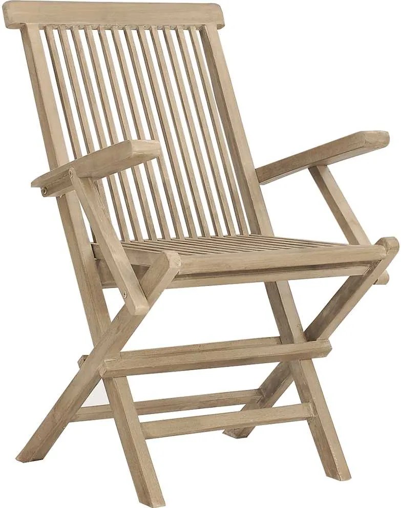 Skládací židle 8 ks, šedé, 56x61x89 cm, masivní teak 3155072