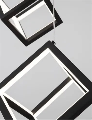 Závěsné LED svítidlo NOVA LUCE GABBIA 72W 3000K 9818231 stmívatelné Triac