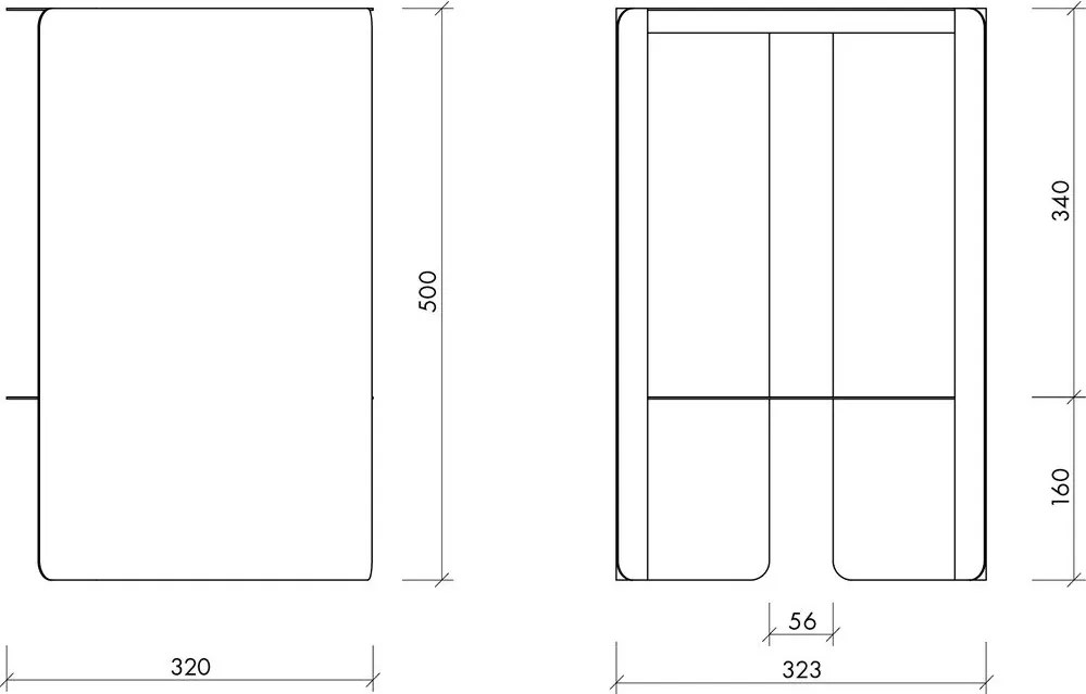 Ocelový kulatý odkládací stolek ø 32 cm Wa – noo.ma