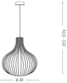 Ideal Lux Designové závěsné svítidlo Onion Velikost: ⌀48