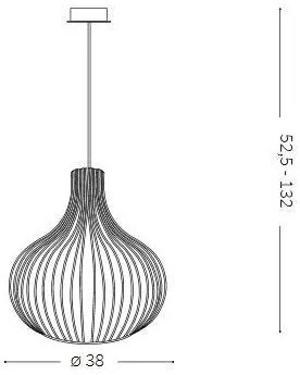 Ideal Lux Designové závěsné svítidlo Onion Velikost: ⌀60