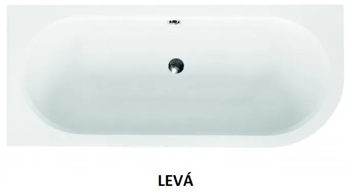BESCO Asymetrická vana AVITA Nožičky k vaně - S nožičkami, Rozměr vany - 150 × 75 cm, Způsob provedení - Levé VANAVIT150L+OLVPINOZ