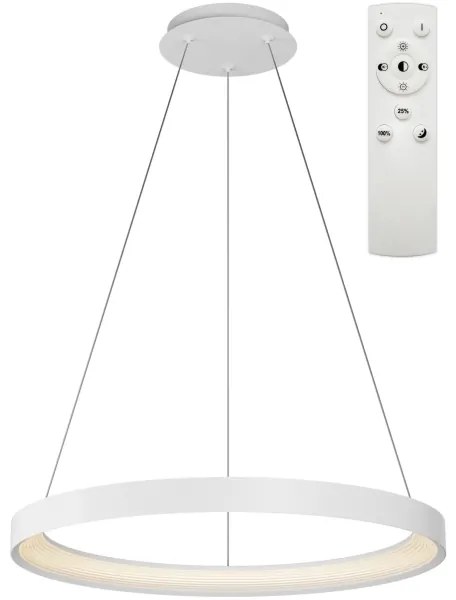 Top Light-LED St. lustr na lanku ORBIT LED/40W/230V 3000-6500K pr. 50 cm bílá+DO