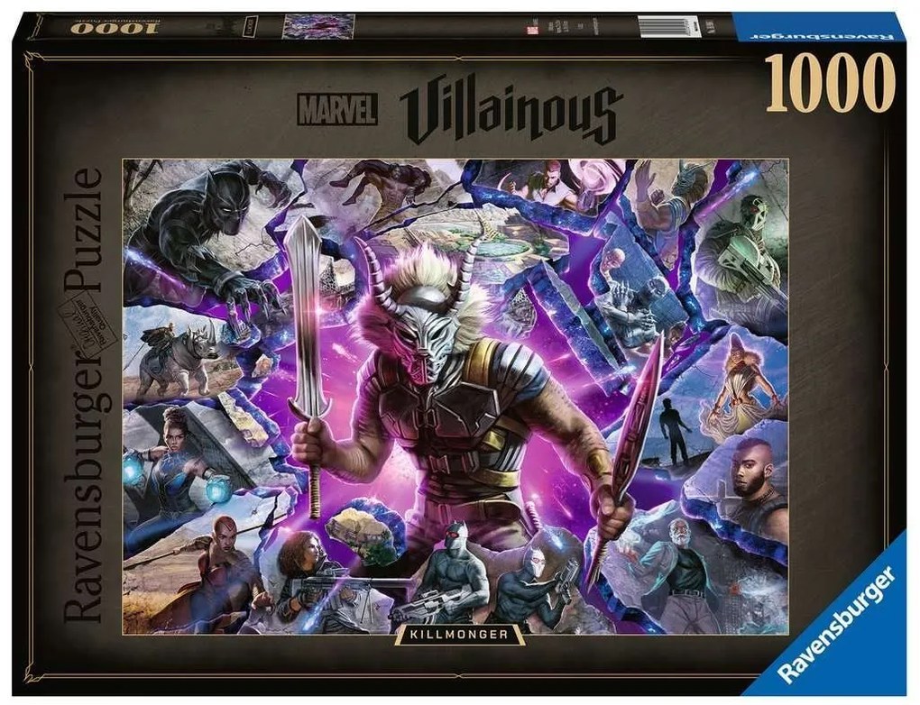 Puzzle ravensburger 169061 padouchové: killmonger 1000 dílků