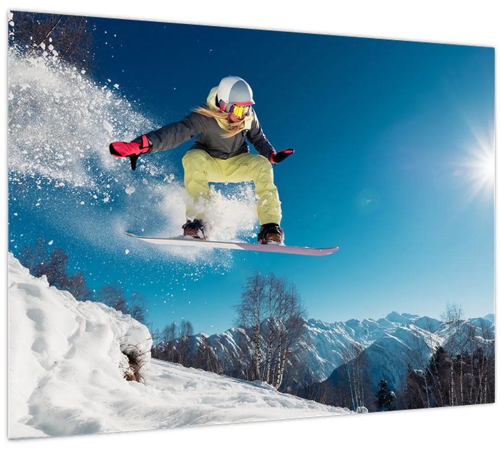 Obraz - Snowboardista (70x50 cm)