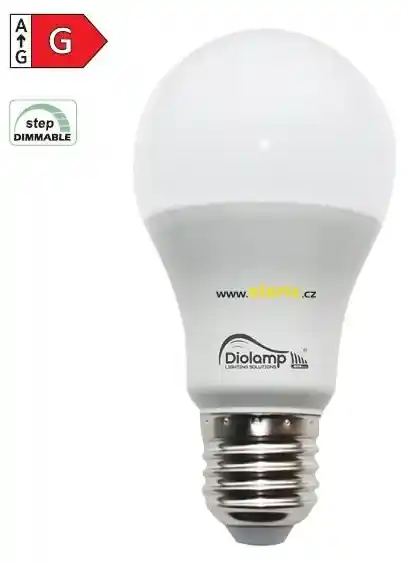 Diolamp SMD LED žárovka A60 12W/230V/E27/4000K/930Lm/230°/Step Dim | BIANO