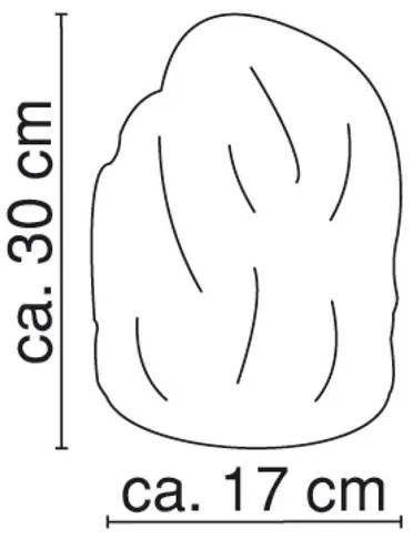 GLOBO 2834 - Solná lampa STONE 1xE14/15W/230V