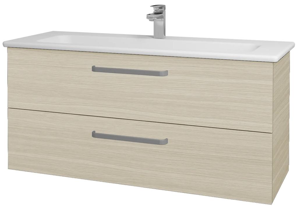 Dřevojas Koupelnová skříň GIO SZZ2 120 Varianta: N01 Bílá lesk / Úchytka T01 / D17 Colorado
