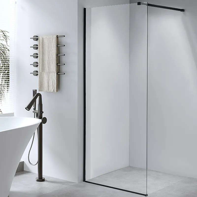 BPS-koupelny Sprchová zástěna Walk-in HYD-WI07 120 černá - bez vaničky