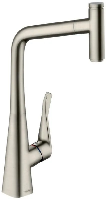 Hansgrohe M71 - Dřezová baterie M7115-H320 s výsuvnou sprškou, sBOX, vzhled nerezu 73803800