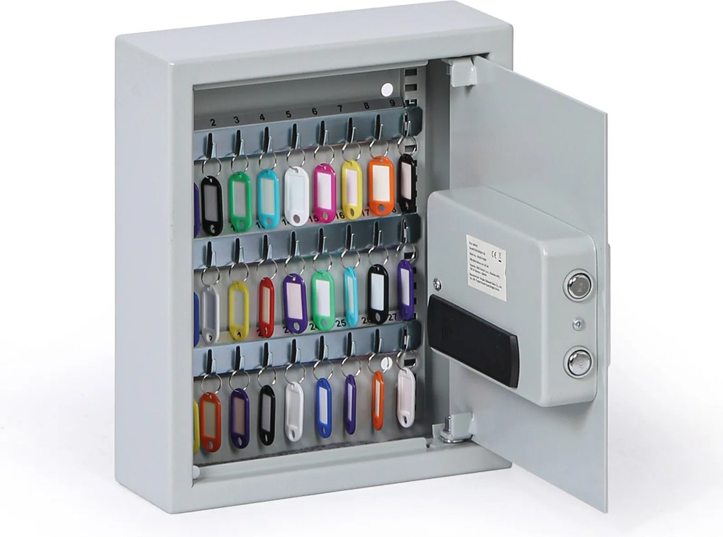 Skříňka na klíče s elektronickým zámkem, 360 x 300 x 100 mm