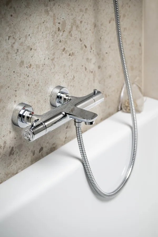 Sapho Sapho, KIMURA podomítková sprchová termostatická baterie, box, 2 výstupy, chrom, KU682