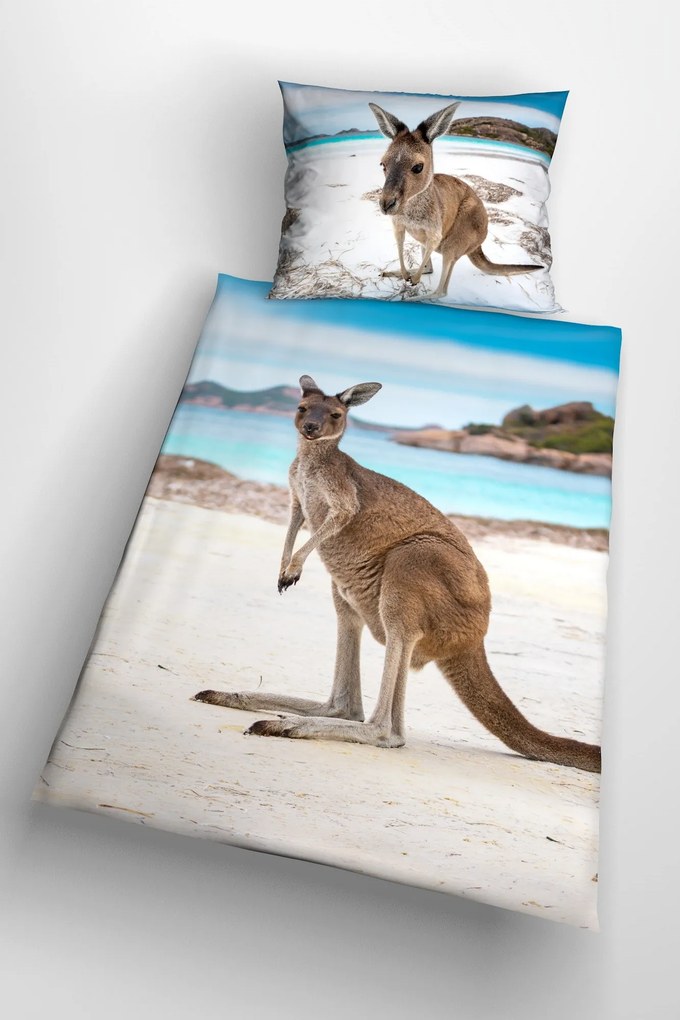 3d povlečení s klokanem - Kangaroo Kangaroo 140x200 cm