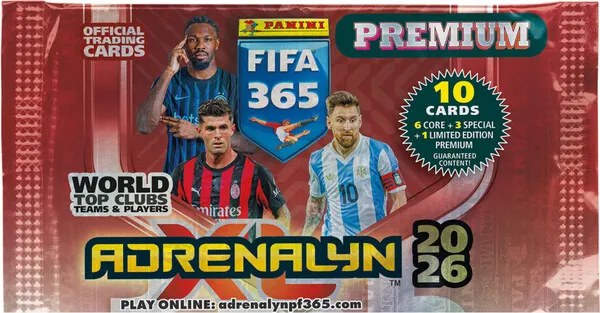 PANINI FIFA 365 2025/2026 - ADRENALYN karty - PREMIUM PACKET