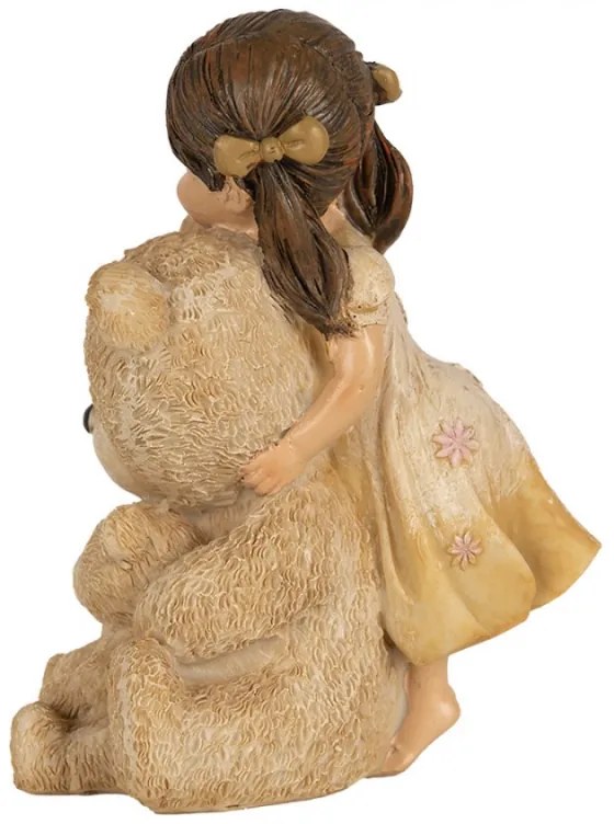 Figurka holčičky s velkým medvědem – 12 cm