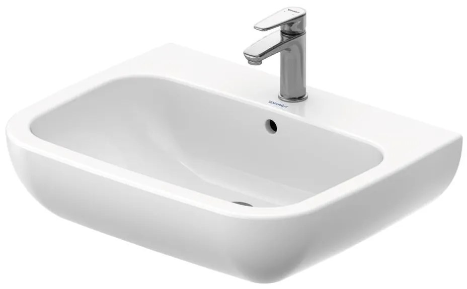 Duravit 23106500002 - Závěsné umyvadlo D-CODE 65x50 cm keramika/lesklá bílá