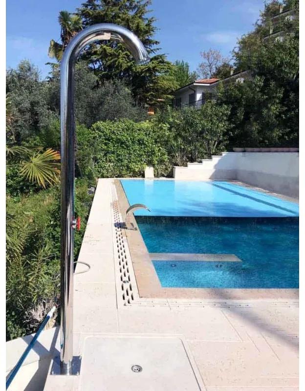 AMA Luxury Shower Zahradní sprcha Titano leštěný nerez bez nezámrzného systému