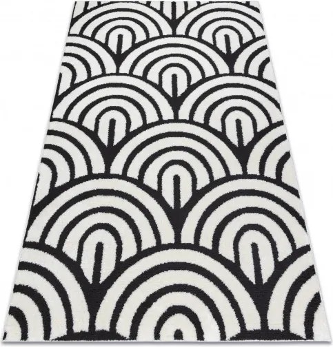 Dywany Łuszczów, AKCE: 160x220 cm Kusový koberec Mode 8629 cream/black, bílá, kancelář