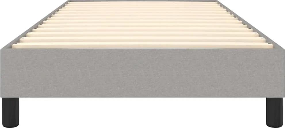 vidaXL Rám postel 90x190 cm textil [3120476] Barva: Tmavě šedá