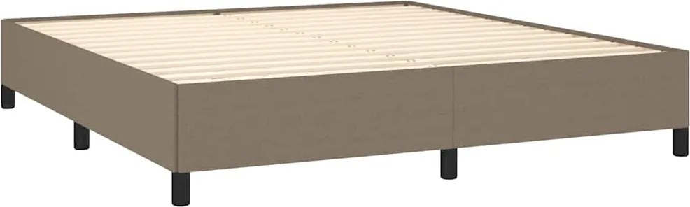 Box spring postel s matrací taupe 180x200 cm textil 3127825