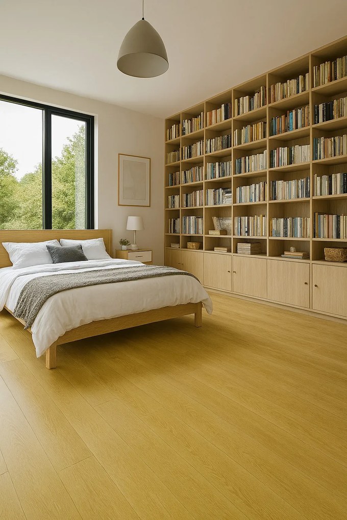 Lentex, PVC podlaha - lino Traffic 50 605-17 Beskidy Oak, na míru, šíře 2m,4m, hnědá, bez podkladu, chodba / předsíň