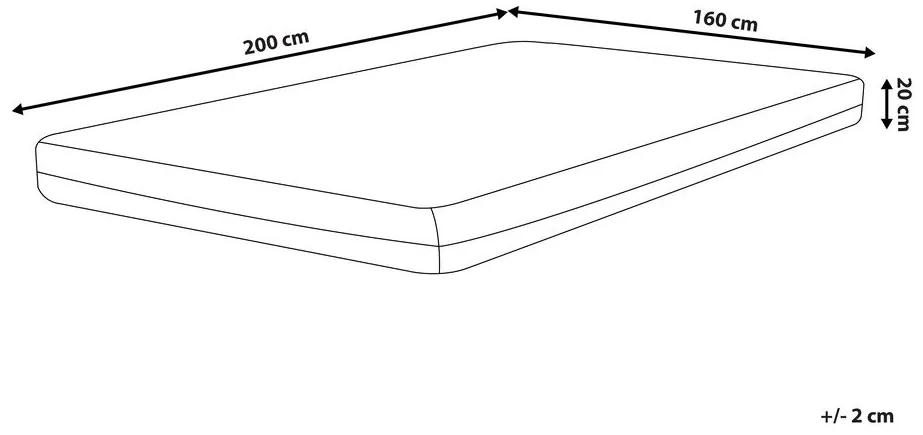 Pěnová matrace 160x200 cm GALEO. 1022479
