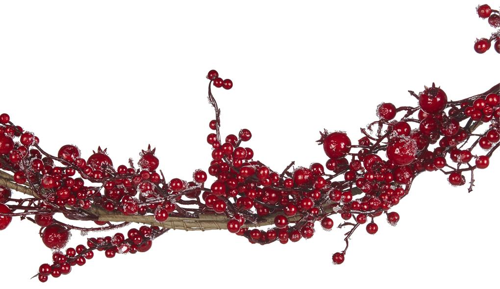 Vánoční girlanda 150 cm červená TARIFA Beliani