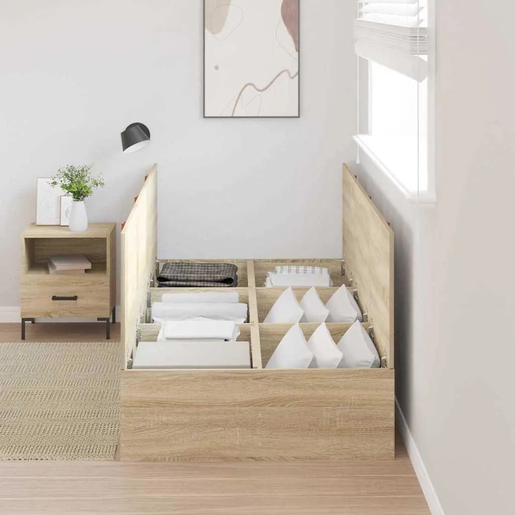 Rám postele s úložným prostorem Sonoma dub 80 x 200 cm 3335335