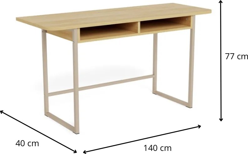 Konzolový stolek Darlington 140 cm dub přírodní
