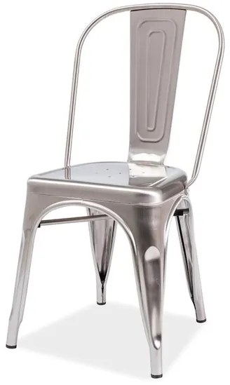 Jídelní židle Loft - nerezová ocel