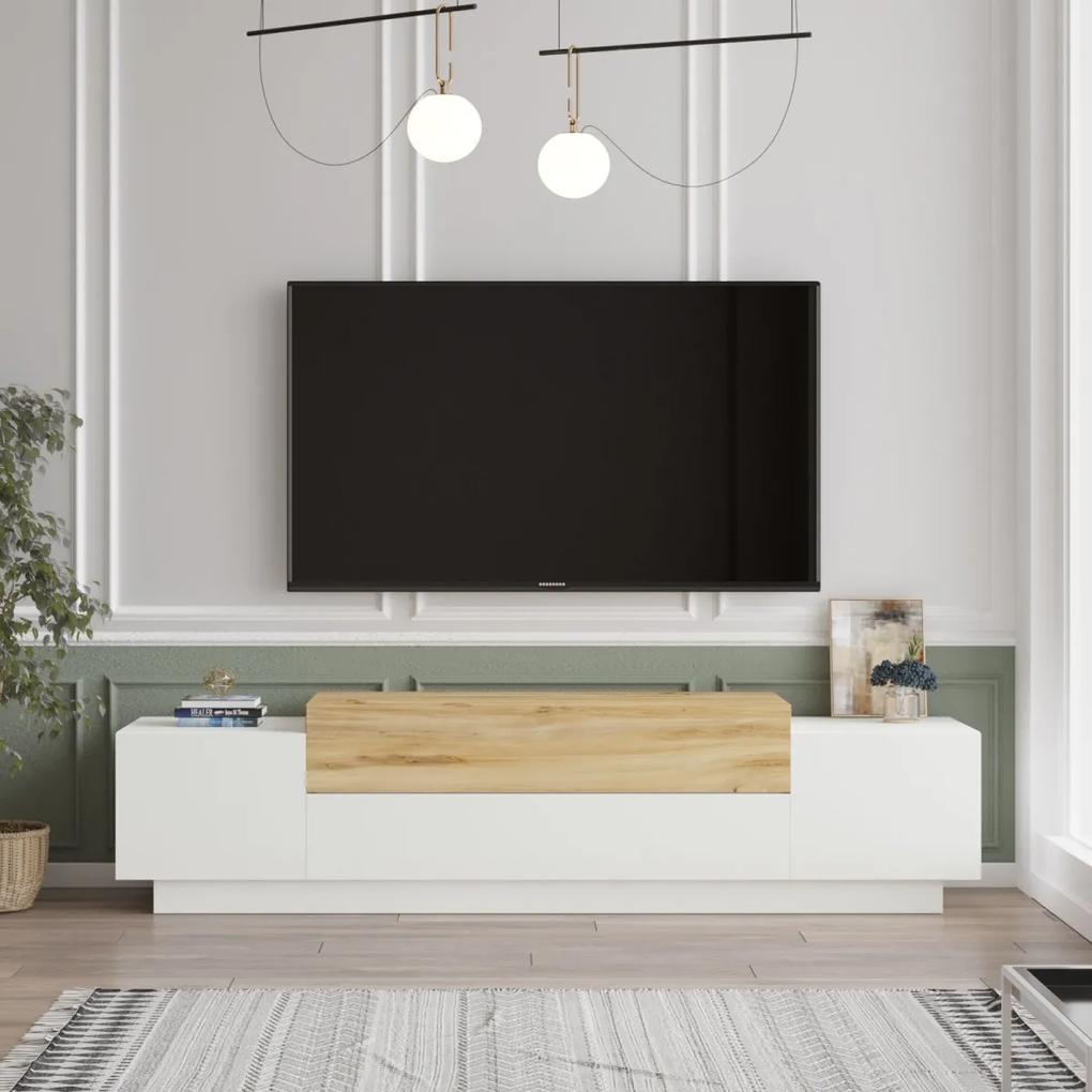 TV stolek FD1 160 cm bílý/dub