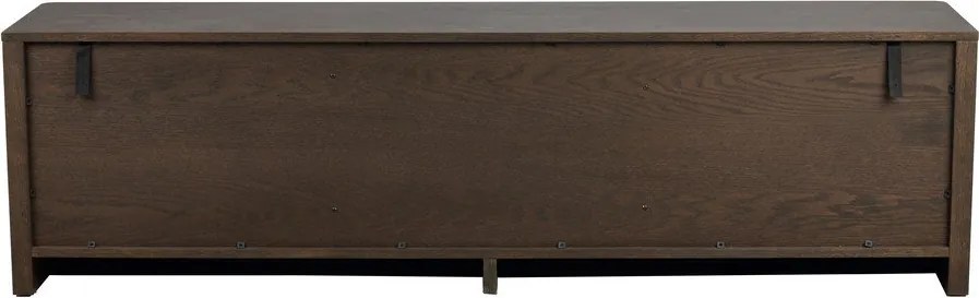Komoda v dekoru dubu v tmavě přírodní barvě 180x50x40 cm Melstone – Rowico