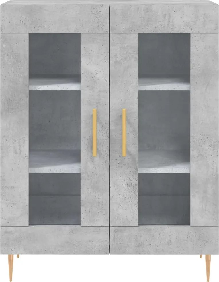 vidaXL Skříň highboard 69,5 x 34 x 180 cm kompozitní dřevo [3198269] Barva: Betonová šedá