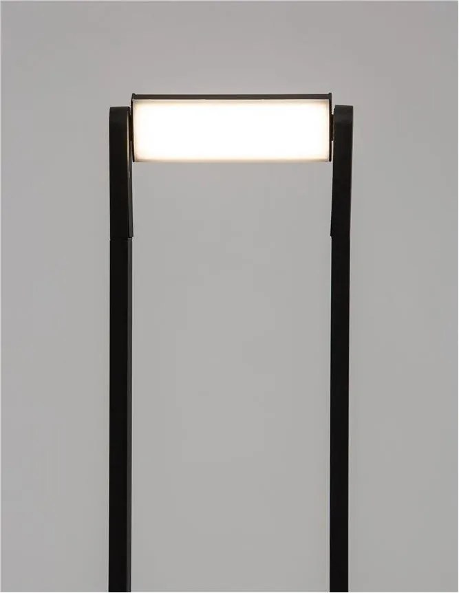 NV 9195061 Venkovní sloupkové svítidlo VOLVER černý litý hliník akrylový difuzor LED 7W 3000K 220-240V 150st. IP54 - NOVA LUCE