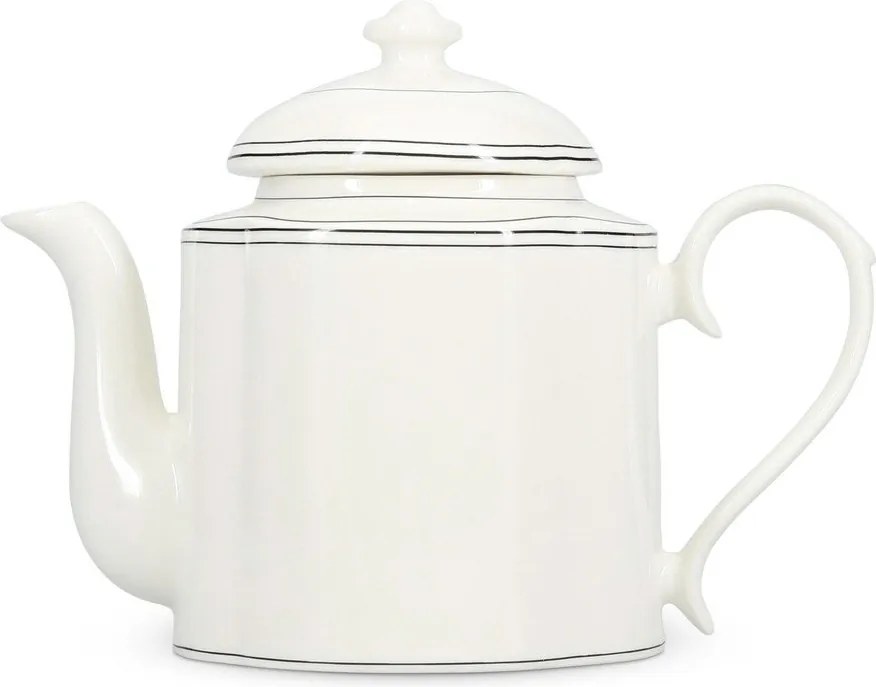Bílá konvice na čaj z kostního porcelánu 1,3 l Odette – S|P Collection