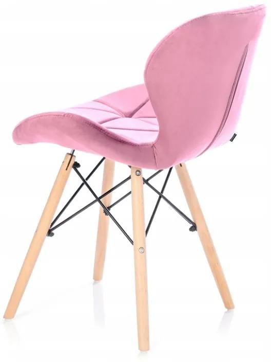 Skandinávská čalouněná židle, 73x47x37 cm,různé barvy Barva: Krém