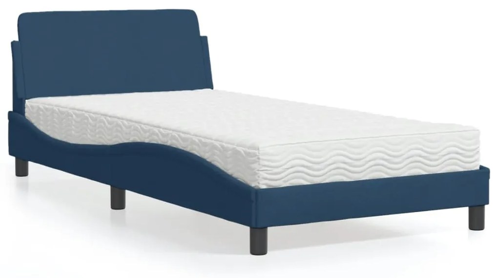 Postel s matrací Dover modrá 100 x 200 cm textil 3208350