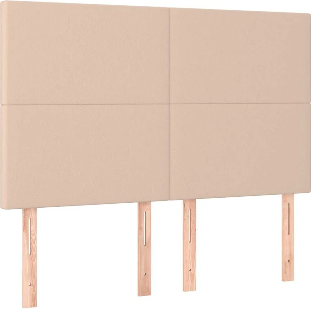 Box spring postel s matrací cappuccino 140x200 cm umělá kůže 3132386