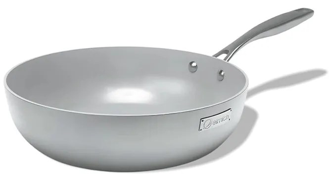 Elmich Nepřilnavá nerezová Wok pánev Tria Ceramic s keramickým povrchem Ø 26 cm