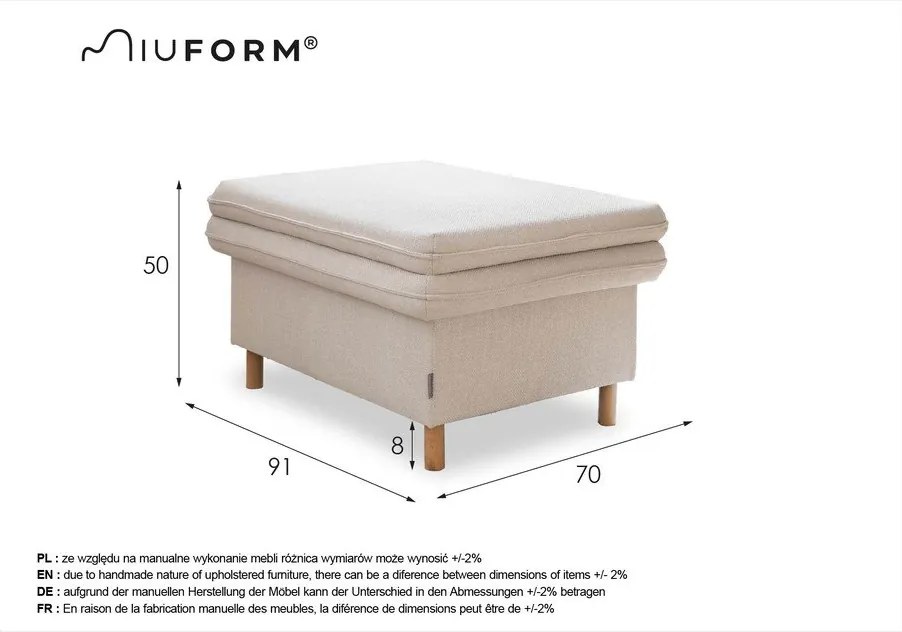 Světle hnědá podnožka Simon – Miuform