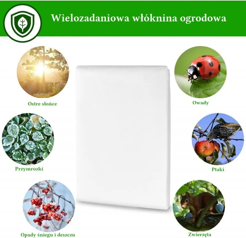 Flamenco Mystique Víceúčelová agrotextilie k zakrytí, zahradní, jarní, bílá 2,5 x 5 m OA02